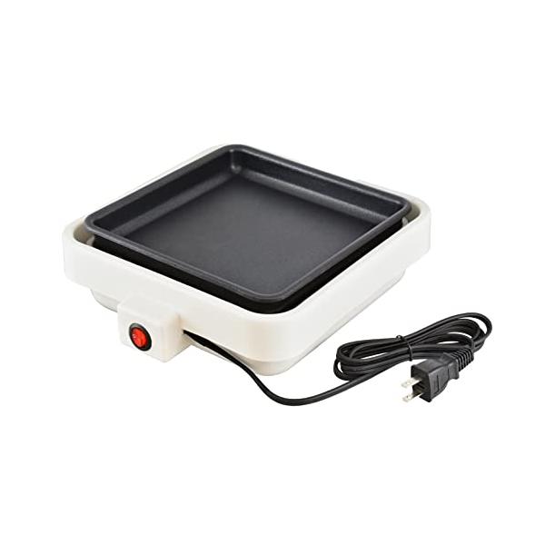 ミニホットプレートWhite/-/COK-YH75B-W・パッケージ個数:1・ 特 長 ● プレートが取り外せて、簡単丸洗いできるミニホットプレート● フッ素樹脂加工プレート使用で、お手入れが楽々 仕 様 ■ 定格電圧：AC100V 50/...