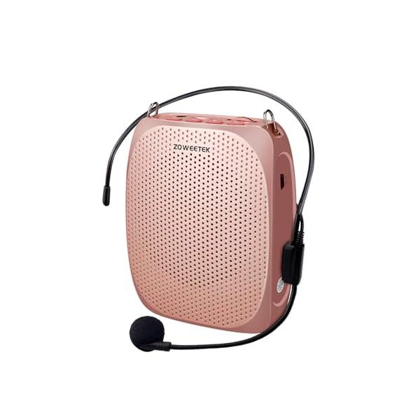 ピンク/有線拡声器/-・Color:ピンク・ZOWEETEK拡声器は大声で話すのが難しいとき、声を増幅して喉へのダメージをへらして。声がクリアに出せ、ノイズフリー、すごくな拡大効果です・小型 ハンズフリー拡声器は手の平サイズとわずか小さくて...