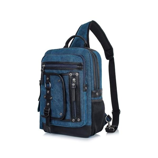 カジュアルバッグブルー/M/-・Color:ブルーSize:M・13インチPCやA4対応のバツクン収納力メインポケットは13インチPCやA4も収納！ペットボトル、折り畳み傘など厚みのあるものも大丈夫！リュックよりもスマートで、容量はたっぷり...