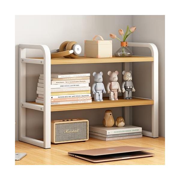 ヴィンテージウッド色棚板+白色フレーム/幅40×奥行20×高さ38.5cm/LSJ-016・Color:ウッド色棚板+白色フレームSize:幅40×奥行20×高さ38.5cm・デザインと素材頑丈な金属フレームと上質な板材のシンプルな組み合わ...