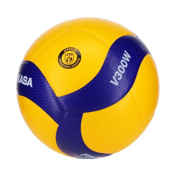 単品ブルー/イエロー/5号球/V300W・Style:単品・パッケージ個数:1・国際バレーボール連盟(FIVB)公認球/日本バレーボール協会公認球・検定球・5号（一般・大学・高校）・直径：約21cm 重量：約270g　貼りボール・素材：人工...