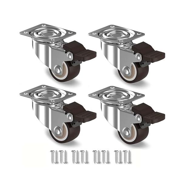 32mmプレート式 キャスターブラック/シルバー/-/-・Style:32mmプレート式 キャスター・小さなキャスターでも大きなヘルパー：日常生活で機器や家具を移動することに悩まされていませんかZalslei 32ｍｍ プレート キャスター...