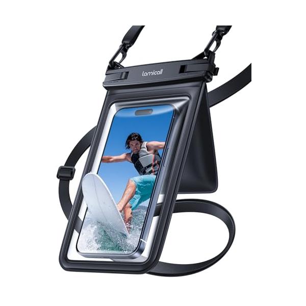 ブラック/4-7.5/PRAB05-JP-B2・Color:ブラック・?ダブルバッグ・小物管理ポケットサイズ：10cm*10.6cm。収納ポケットが1つあり、鍵・カード・リップスティック・イヤホンなどの小物をスマホと別々に収納できます。不透...