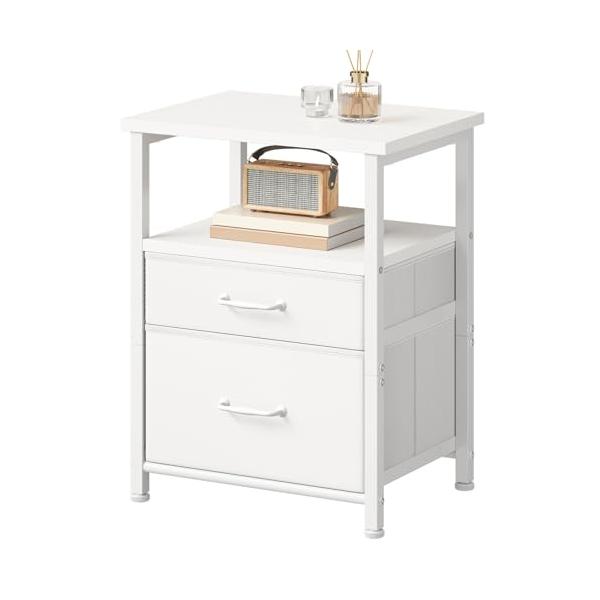 ミニマリストホワイト/40cm x 29.8cm x 53.5cm/-・Color:ホワイト・注意直射日光の当たる場所に収納棚を置くのは避けますとお勧めます。収納力と美しさを兼ね備え天板が二重になっているので、手に取るものが多くなり、収納ス...