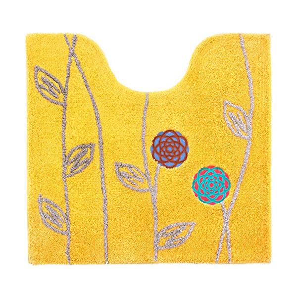 北欧4. イエロー/65 x 75 cm (長方形)/4548622532616・パッケージ個数:1・本体サイズ:約60×64×1.5cm・素材・材質:アクリル90%、綿10%・原産国:中国・裏面すべり止め加工・※お洗濯の際は洗濯ネットをご...