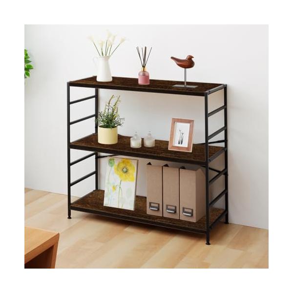 3段ブラウン×ブラック/3段/MSRK-3BNBK・Color:ブラウン×ブラックStyle:3段・パッケージ個数:1・丈夫なスチールフレームに木製棚板のあたたかさをプラス、どんなテイストのお部屋にも合わせやすい3段ラックです。・棚板の高さ...