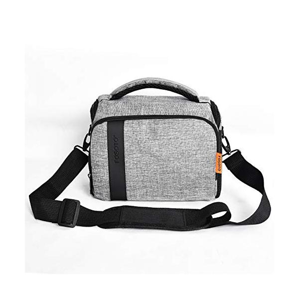 Gray/-/-・パッケージ個数:1・収納サイズ：160＊230＊115ｍｍ　「メイン収納が一眼レフカメラボディと２本のレンズを収納」・材質：ナイロン　「内部の全体が厚手のクッション材を使用、間仕切りが10ｍｍで耐衝撃の安心バッグ、大切のカ...