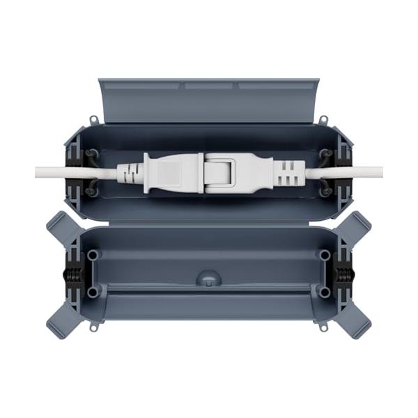 灰/-/-・PackageQuantity:1Color:灰・パッケージ個数:1・寸法： 18×5.8×5.8cm、重100g。Φ1-10mmまでの幅広い電線、フラットケーブル、編組電線に使用できます。電源タップに適合しません。・防水防塵：...