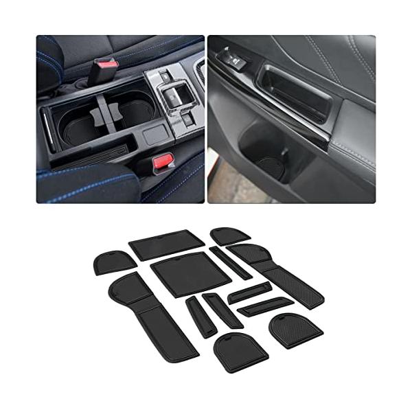 ブラック/-/-・Color:ブラック・1.適合車種：スバル レヴォーグ LEVORG VM4/VMG型（2014.6〜2017.8）、型式：A/B/C型・2.上質な材質：柔らかいシリコンを採用することで、特に、車のトレイ等にスマートフォン...