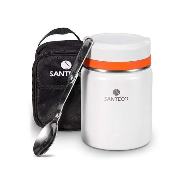 ホワイト/-/Suppenbehalter-weis・Color:ホワイト・パッケージ個数:1・食事のしやすさ広口設計のスープジャーで口当たりがやさしい！サイズは約9*9*13、500mlの大容量で煮物やおでんなど、具材の大きな料理を入れ、...