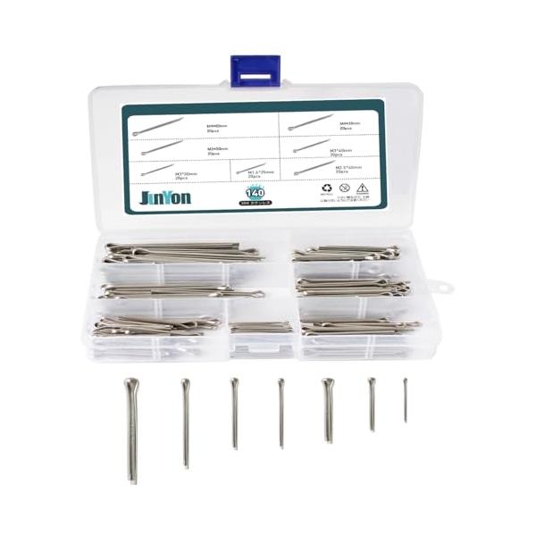 NumberOfItems:140・パッケージ個数:1・材質：高品質304ステンレスで作成され、腐食や錆に丈夫で長持ち、屋外や海岸などの環境で使用できます。・使用範囲：船外機やバイク、除雪機のシューターなどに使用されています。