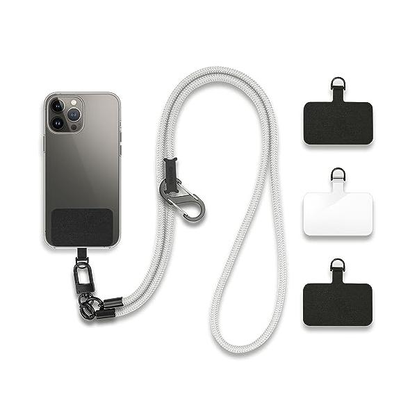 首掛けライトグレー/-/-・Color:ライトグレー・アップグレードされたS型カラビナアクセサリーは、より高品質で耐久性があります。携帯やキーホルダーなど、様々なアイテムに取り付けることができます。・★耐久性・品質にこだわりました！ (1)...