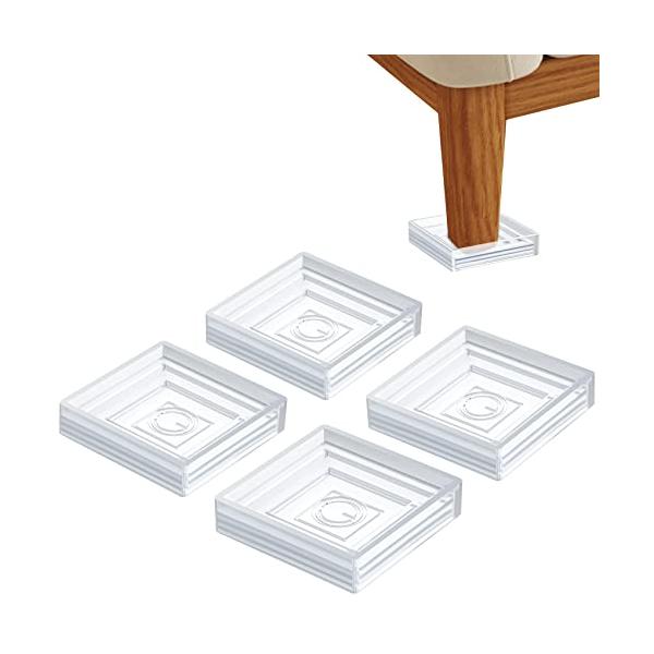 透明/角型-適用2~5.5cm/FHD-01・Size:角型-適用2~5.5cm・ソファー 滑り止め 強力ソファの滑り止めパッドは、ソファ用に特別に設計されています。滑り止めマットョンは丸いデザインで、丸いソファやベッドの支柱の脚によくなじ...