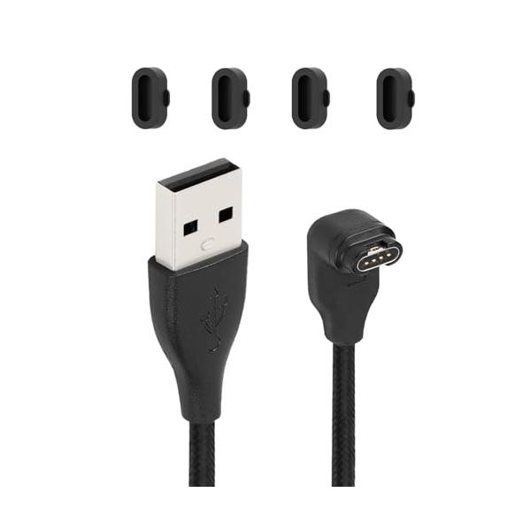 L字型・Style:L字型・柔軟性、耐久性：当 ガーミン用充電ケーブルは高品質のPVC素材を採用しており、さらに高耐久ナイロン編み仕上げ、ケーブル自体が軽量で、柔軟性が高く、自由に曲げることができます。日常使用で、収納しやすいし、使い勝手が...