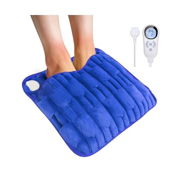 ブルー/42*42cm/-・Color:ブルー・2025最新電気足温器 ・自動オフ機能 冬に体が暖かくなるフットウォーマーが新登場！この電気フットウォーマーには過熱防止と過電圧保護機能が内蔵されており、温度制御保護システムにより電圧が異常な...