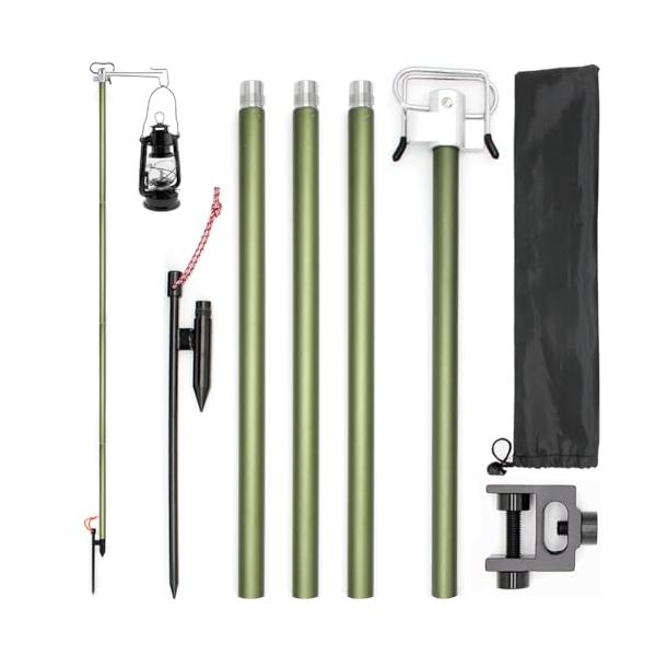 2WAY-オリーブオリーブ/160/-・Style:2WAY-オリーブ・2way 軽量、持ち運びが便利ですランタンスタンドはコンパクトで軽量で、収納袋に入れて簡単に収納できます。ランタンポール収納後の長さは45cm、重さは0.55kg、ポー...