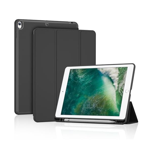ブラック/iPad Pro 10.5/Air 3 ペンホルダー付き/-・Color:ブラックSize:iPad Pro 10.5/Air 3 ペンホルダー付き・?対応機種：iPad Pro 10.5インチ 2017(モデル番号：A1701 ...
