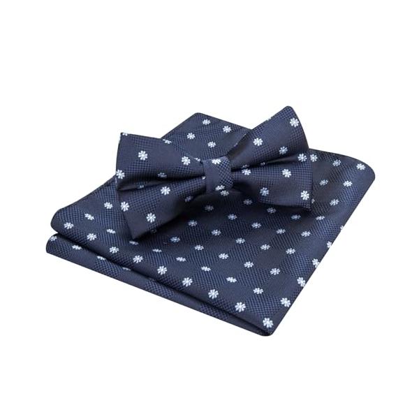 蝶ネクタイ23 ネイビー・ブルー（小柄）/Free Size/-・Size:Free SizeColor:23 ネイビー・ブルー（小柄）・??パッケージ情報ポリエステルとシルク製蝶ネクタイ：横12cm X 縦 7cm、首回りは32cm〜52...