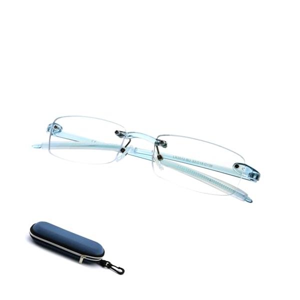 ブルー/3.0/2012n・Color:ブルーSize:3.0・パッケージ個数:1・おしゃれ縁なし拡大鏡 - 縁なしメガネ型拡大鏡は、視界を遮る縁がないため視野が広く、メガネ全体の重量も軽くなります。 また、汚れがフレームに詰まることもなく...
