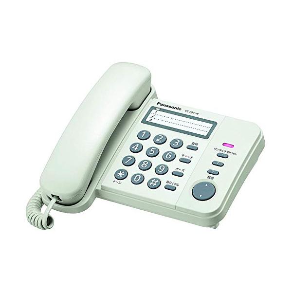 ホワイト/-/VE-F04-W・Color:ホワイト・パッケージ個数:1・? 簡単に電話をかけられる「ワンタッチダイヤル(3件)」・?スペースを有効に使える「壁掛け設置」対応・?光って着信をお知らせ「着信ランプ」・?かけ直しに便利な「再ダイ...