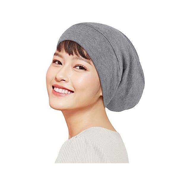 ヒジャブライトグレー/Free Size/LULUSILK・Size:Free SizeColor:ライトグレー・ネコ対策飼い猫が寝ている間に髪の毛で遊ぶので、寝るときに必須です。・自宅でSPAをするナイトキャップをかぶって寝ることは、自宅...