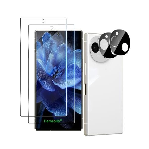-/対応 AQUOS R9/対応 AQUOS R9・Size:対応 AQUOS R9・★★対応機種本製品は対応 AQUOS R9 ガラス保護フィルム (2枚) + カメラ保護フィルム (2枚)、素材に日本製の旭硝子を採用。購入前に、機種を確...