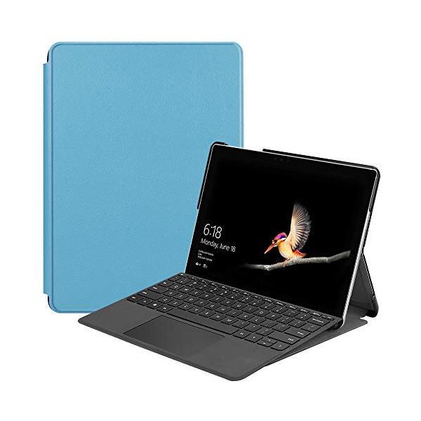 sky blue/-/-・Color:sky blue・対応機種：Surface Go / Go2 / Go3・全面保護：裏側には柔軟ハニカム3D構造を採用しており、放熱性に優れて、電池寿命を延長されます。外部は高質のPU素材で、水、衝撃、...