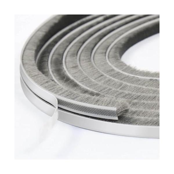 10ｍ×9mm×15mm 白色/-/Jicun-023-42325・Shape:10ｍ×9mm×15mm グレー・パッケージ個数:1・10m超ロングサイズ パッケージ内容：隙間テープ×1巻 起毛タイプ 長さ：10メートル 幅：9ｍｍ 毛足：...