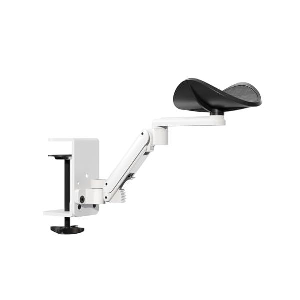 ホワイト-改良型/-/GM-EH01-S-W・Color:ホワイト-改良型・改良型登場改良型のアームレストは高さ調節範囲がより広く、天板より30mm低く設定できます（基本型は天板と平行）。より多くの種類のテーブルに適応で、最も厚いものは9....