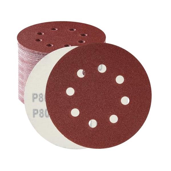 80番 40枚レッド/125mm/5C8K Red P80 40PCS・Style:80番 40枚・パッケージ個数:1・セット内容40枚 125mm サンダー ペーパー セット 80番 粗目、ランダムサンダー ペーパー背面に数字が印刷されて...