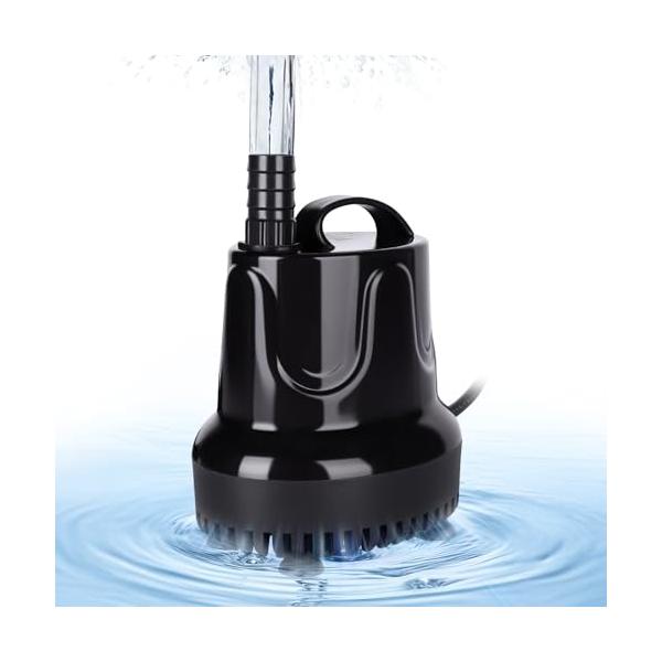 ブラック/2500L/H/HG919・Size:2500L/H・水中ポンプ2500L/Hの水流量と2.5mの揚程を備えた高性能hygger水中ポンプは、換水や排水作業がスムーズに行えます。防水規格はIP68対応で、水中での長時間使用も心配し...