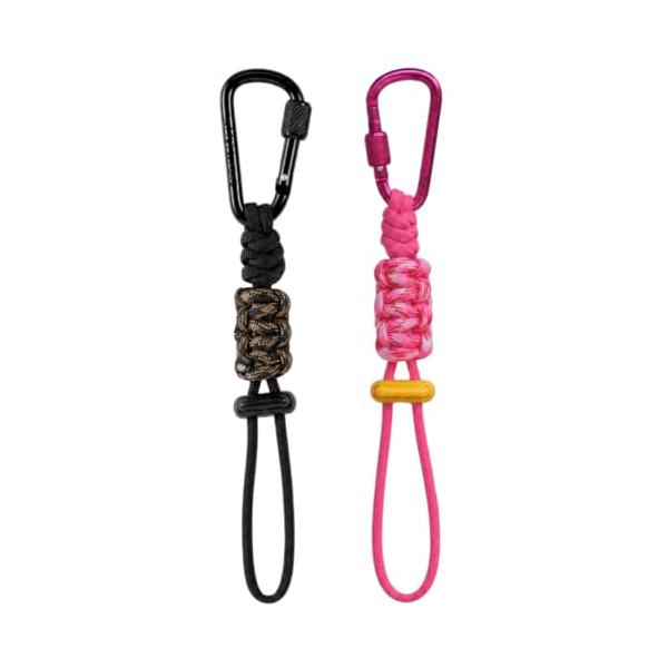 Black-Pink/-/N-Holder-Black-Pink・Color:Black-Pink・パッケージ個数:1・ロック式アルミカラビナ搭載高強度アルミ合金製カラビナは開閉スムーズで錆びにくく、軽量ながら高い耐久性を誇ります。ロック機...