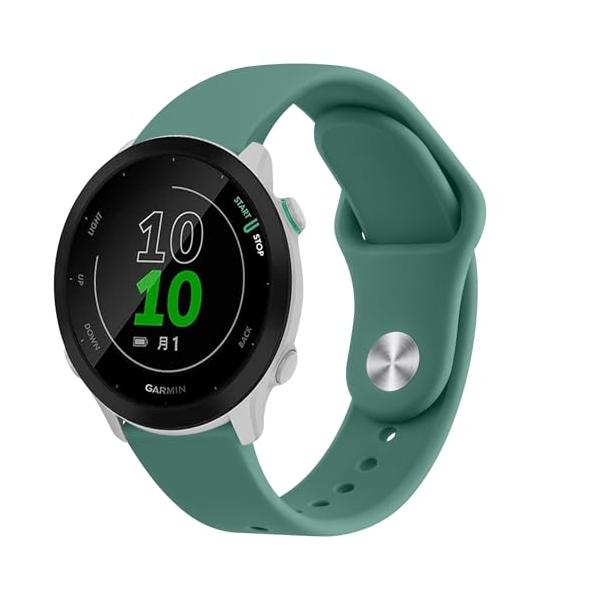 カジュアルグリーン/-/-・Color:グリーン・?複数機種に対応：Garmin ForeAthlete 55 / ForeAthlete 245/245M / ForeAthlete 645/645M / Garmin Venu / Ve...