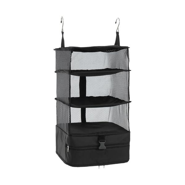 吊り下げブラック/Large/-・Color:ブラックSize:Large・素材ポリエステル　カラーブラック　ブルー　グレー　ローズ　カチオングレー 吊り下げサイズLサイズ：30*30*61CM XLサイズ：45*30*62CM 荷物を入れ...