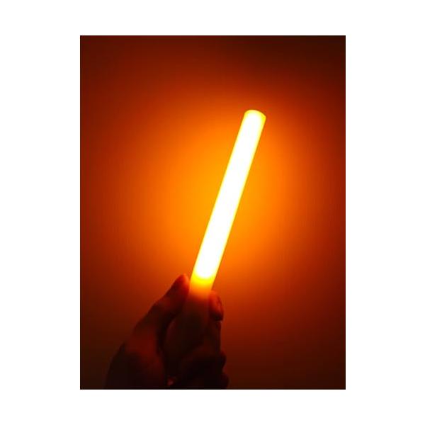 オレンジ/-/Ver 2.0・Color:オレンジ・化学式サイリウム代替・叩けば即点灯・三段階調光・USB-C充電式設計・耐衝撃構造で激しい使用にも耐える