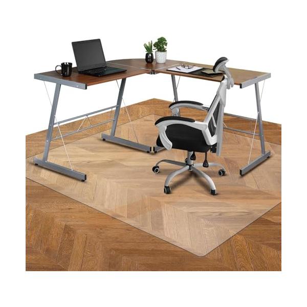 透明/130*160cm/BT-CM-02・Size:130*160cm・自由カットOK、傷防止マットサイズ：幅130×奥行160×厚み0.15cm、必要に応じてハサミで好きな形にカットできます。キャスターの素材によっては床にキズをつけたり...