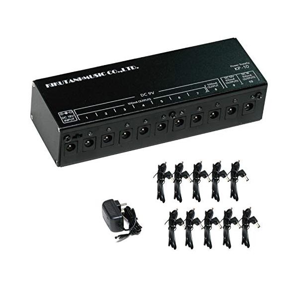 -/-/KP-10・PatternName:単品・パッケージ個数:1・計 10個のアウトプット:9V 100mA x 7、9V 500mA x 1、12V 100mA x 1、18V 100mA x 1・専用アダプター x 1、DC ケーブ...