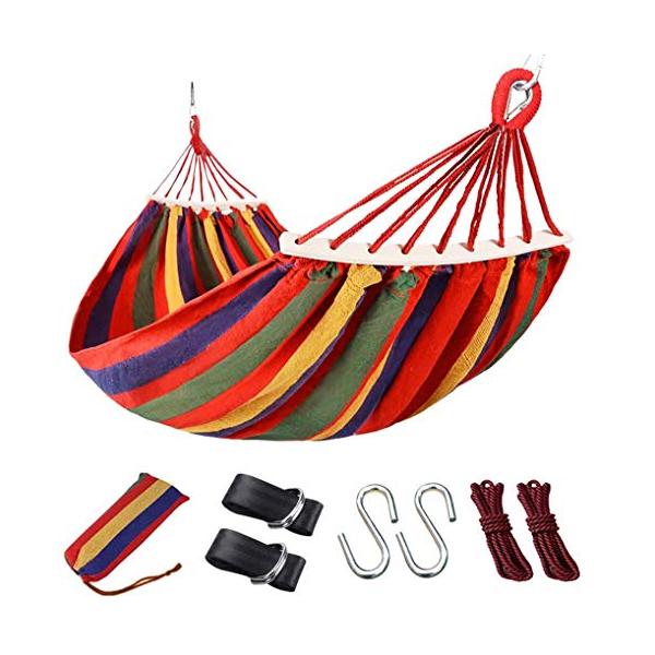 レッド/1人/-・Color:レッド・パッケージ個数:1・??ブランド: timiland ハンモック・商品仕様ハンモック素材:ズック；商品重量：1~2人用　1.3kg。 耐荷重量：300kg ；使用距離：2.5メートル以内，収納時サイズ：...