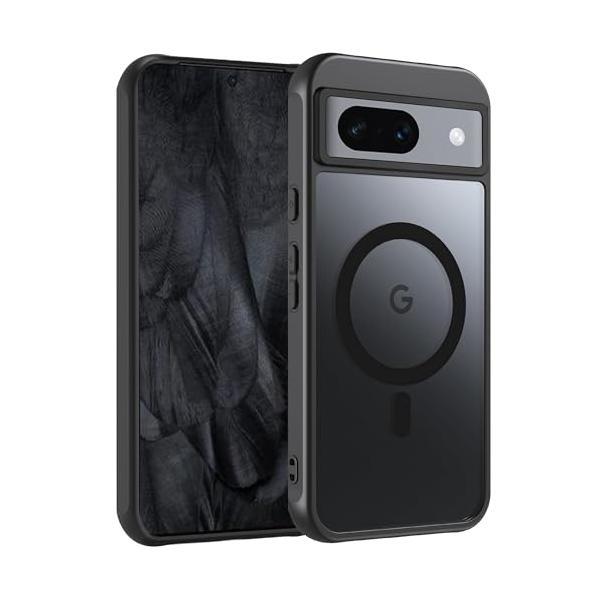 ブラック半透明MagSafe/goole pixel 8/-・Size:goole pixel 8Color:ブラック半透明MagSafe・MagSafe対応最新のPixel 8ケースは背面に36個の強力なN52マグネットを搭載し、吸着力と...