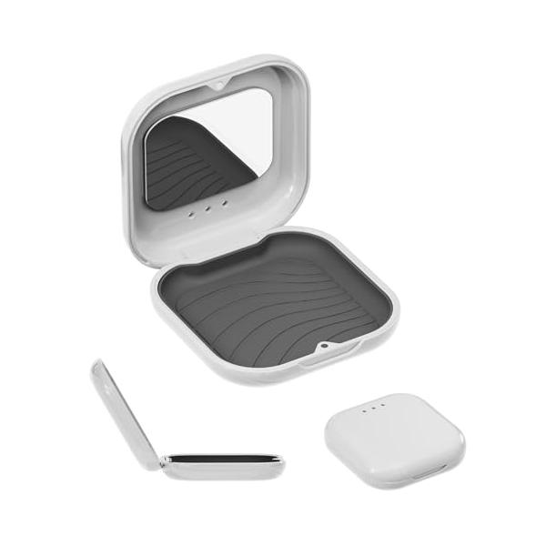 日系?格ホワイト/-/-・Color:ホワイト・持ち運び・使いやすい マウスピース ケースのサイズは8.8 x 8.8 x 2.5 cmとコンパクト。重さ:70ｇ。ポケットやバッグに入れてもかさばらず、持ち運びに便利です。丸い形より面積が広...