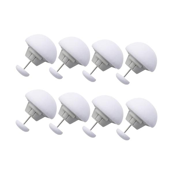 ホワイト/F/QQ-3833・Color:ホワイト・パッケージ布団固定器8個入りカラーホワイト・材質高品質の金属製で、金属製のペンは耐久性に優れ、破損しにくく、長く使用することができます。・可愛いきのこ設計キノコのデザインが可愛いので、布団...