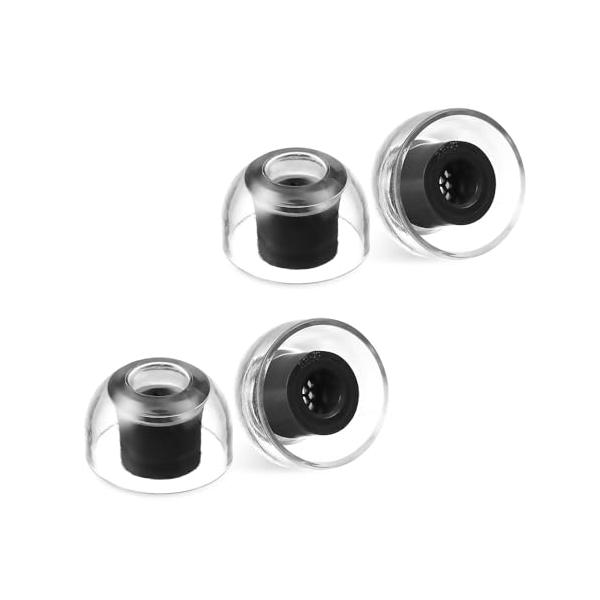 標準ノズル/完全ワイヤレス対応クリア＆ブラック/Mサイズ2ペア/AZL-XELASTECII-ST-M・Size:Mサイズ2ペアStyle:標準ノズル/完全ワイヤレス対応・パッケージ個数:1・Ultimate auto-fit ear ti...