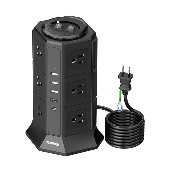 ブラック/3M/-・Size:3MColor:ブラック・パッケージ個数:1・1台17役 PSE認証済：日本の家庭向けに特別に設計され、日本の電気用品安全法（PSE）認証を取得したこのパワーバンクは、12個のACコンセントと5個のUSBポート...