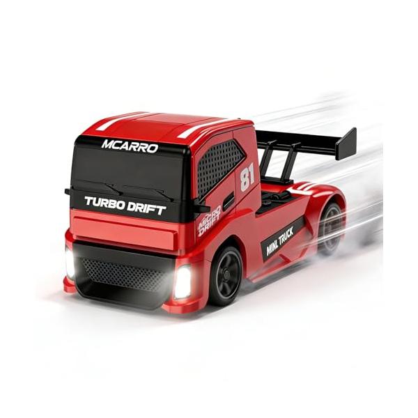 レッド/-/-・Color:レッド・超高速＆長時間駆動：? この1/87スケールのRCドリフトカーをGPS計測最高速度2m/sまで駆動。1S 110mAhバッテリーは20分充電で30~40分の連続走行を実現し、トランスフォーマーを彷彿とさせ...