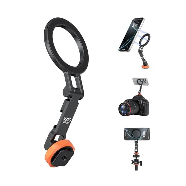 MG-28ブラック/-/-・Color:ブラック・丈夫なヒンジヒンジ部はしっかりとした硬さがあり、重めのスマホを着けた場合も、自然に折れ曲がるような心配はないです。また、長いヒンジが角度調節の邪魔になることもありません。57gの軽さで携帯に...