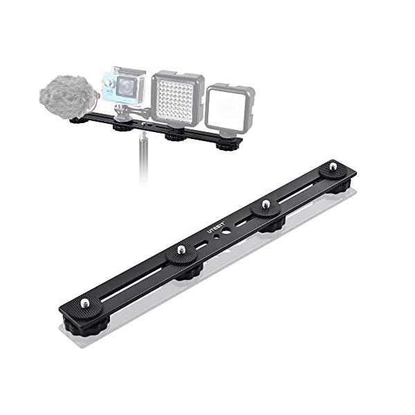 -/33CM/-・Size:33CM・4点の1/4ネジ付＆マルチな設備に設置カメラプレート「改良版」には4つの1/4ネジ付いているから、2台のカメラや2点のストロボ（あるいは他種類の撮影機材）を固定することができます。ただ1台のカメラと1点...