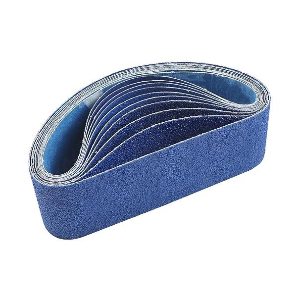 -/100x610mm/-・Size:100x610mm・研削効率がアップします：高品質ジルコニウムコランダムエンドレスベルト-耐久性、研磨性大幅に改善 、赤色アルミナの2倍；特殊な目詰まり防止コーティング素材を傷めにくいです、効率的で長持...