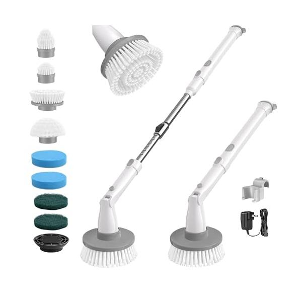 ホワイト/大きい/HM742・Color:ホワイト・2段階の回転速度で、掃除時間を半分にカット他の電動クリーナーと違い、LyriFine 電動掃除ブラシは2段階の調整な回転速度を搭載。石鹸カスや頑固な汚れも数分でキレイにします。普段のお手入...