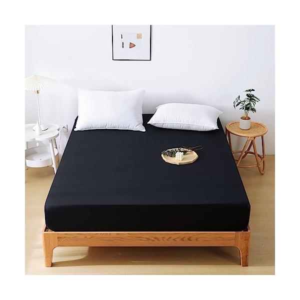 ブラック/シングル・100*200cm/-・Color:ブラックSize:シングル・100*200cm・商品仕様サイズ：シングル・100×200cm 超長いマチ部分:約30cm(5-30cmほど厚いマットレスにも対応）素材：ポリエステル10...