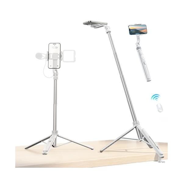 パッケージ個数:1・2025年2in1自撮り棒 MagSafe用自撮り棒ではスマホを固定する部分が強力マグネットへ進化しスマホをしっかり吸着固定した。マグネットリングが変形してコールドシュー付のスマホクリップになります。スマホクリップは拡張...